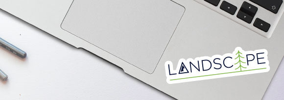 Laptop stickers for corporate branding