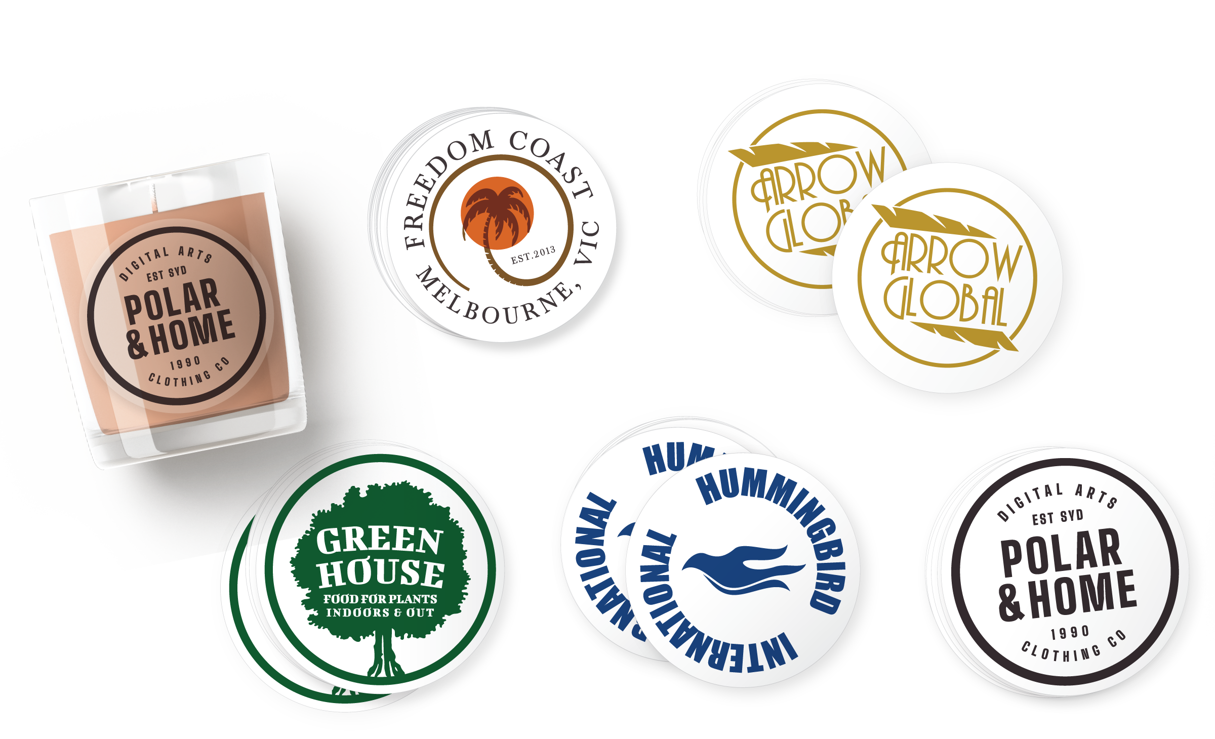 Transparent Round Stickers - Custom Stickers | StickerPress